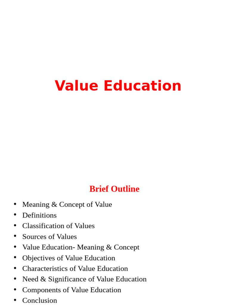 Value Education | PDF | Happiness | Attitude (Psychology)