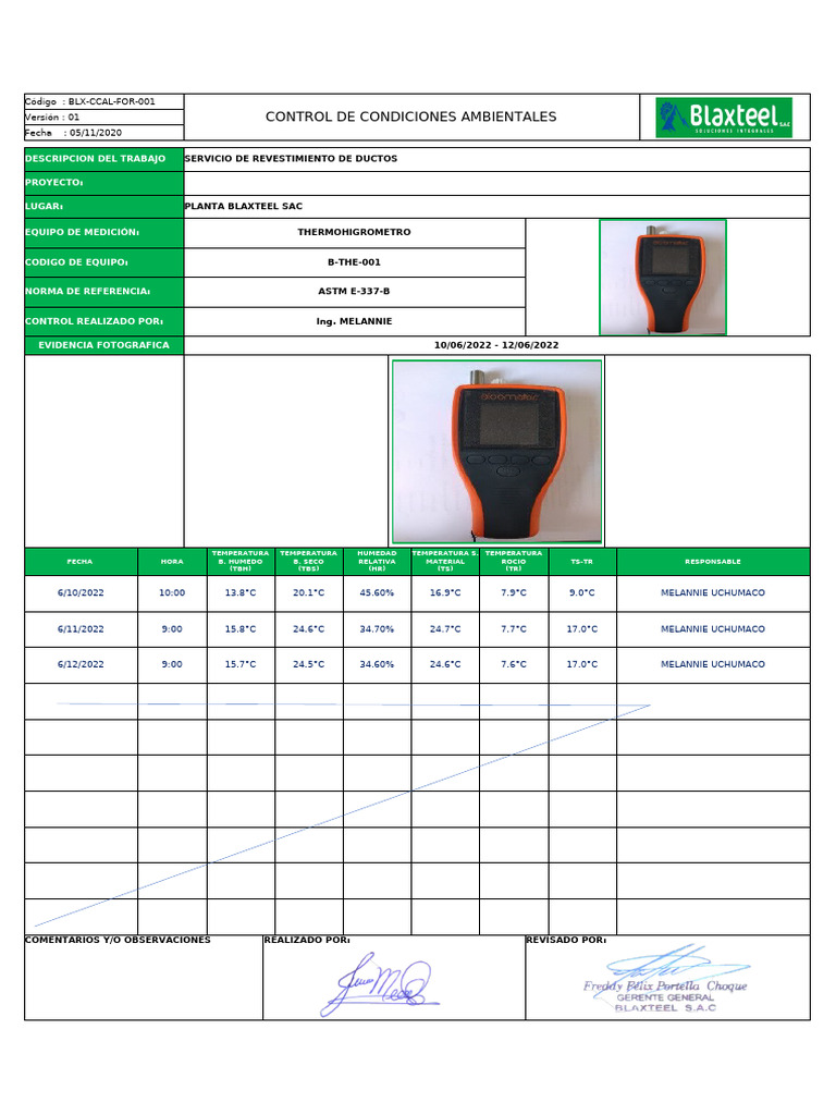 Control de Condiciones Ambientales | PDF