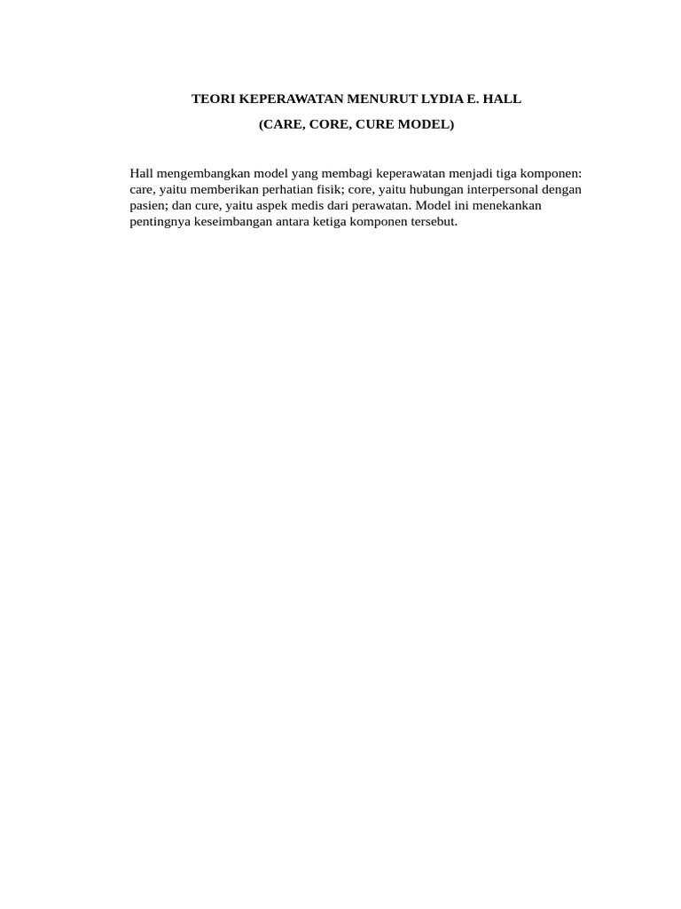 Teori Keperawatan Anandita 1a | PDF | Karier & Perkembangan