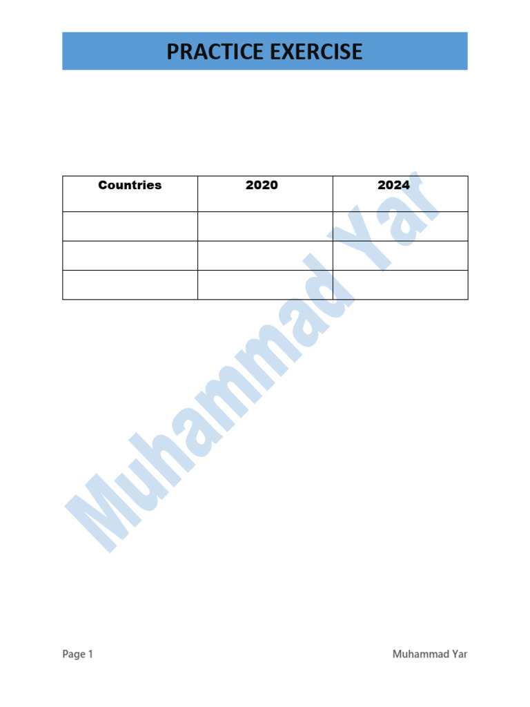 Practice Exercise 4 | PDF | Finance & Money Management