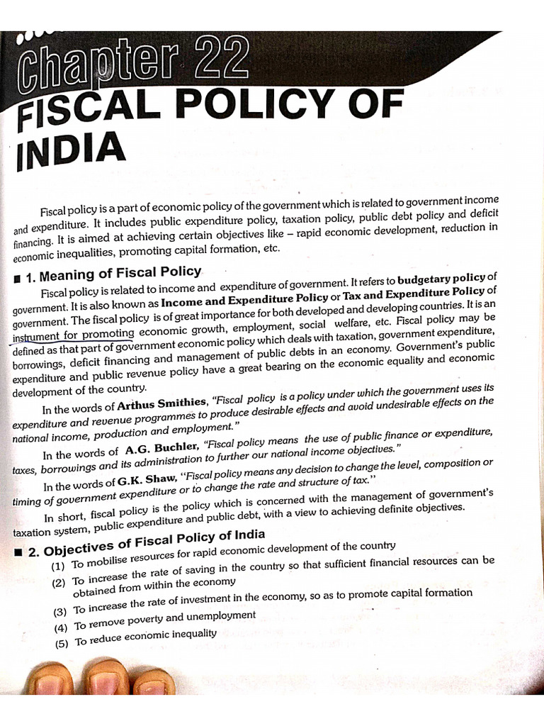 Fiscal Policy | PDF