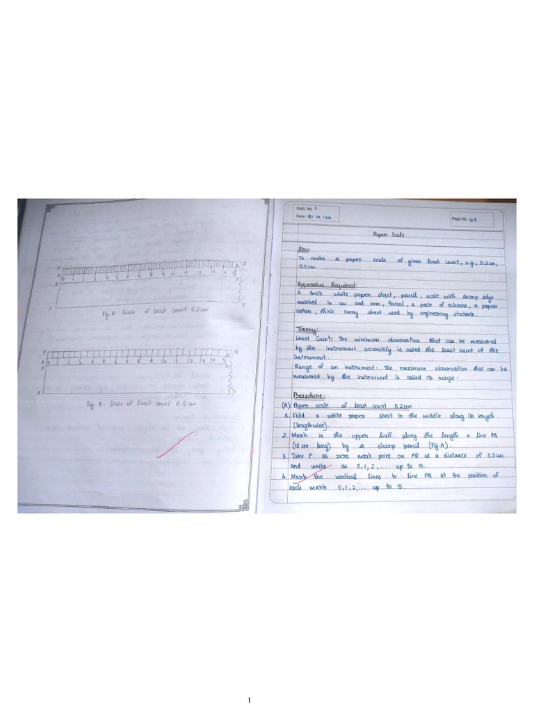 Activity 1 - Paper Scale | PDF