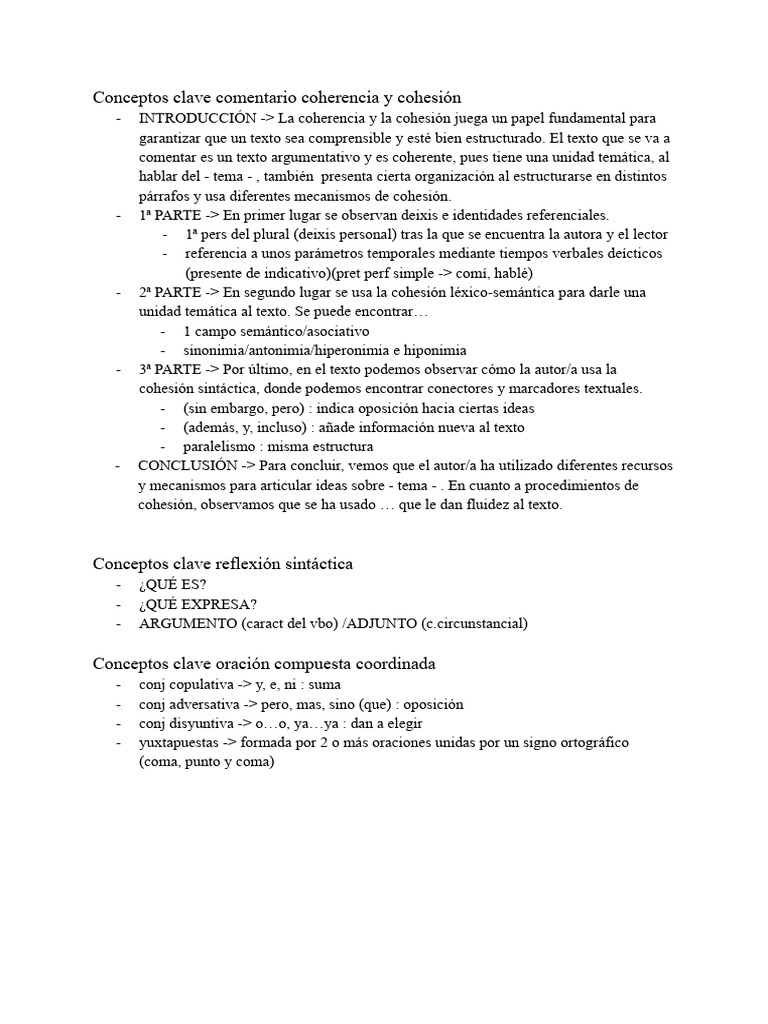 Conceptos Claves Comentario | PDF