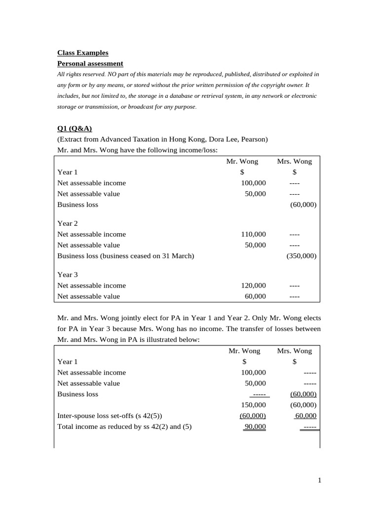 PA Class Examples U202324A | PDF | Taxes | Mortgages