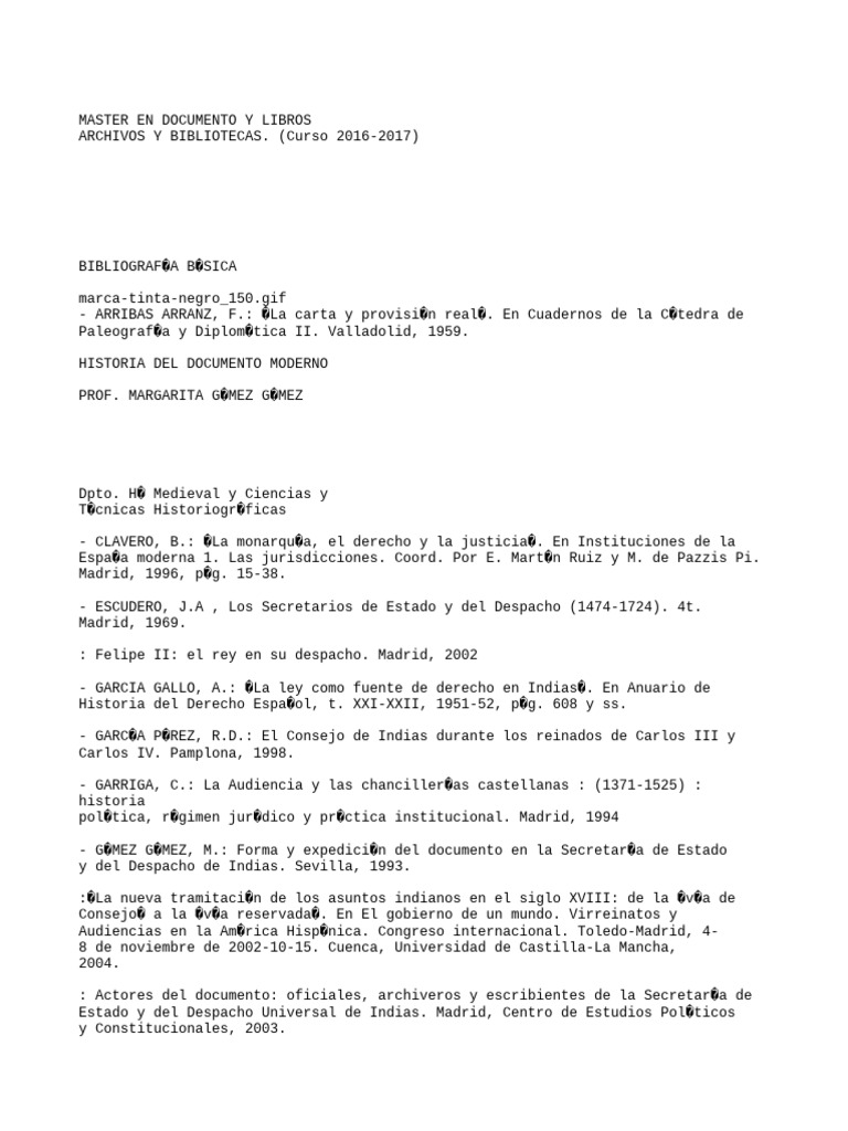 Historia Documento Real Epoca Moderna. Esquema y Tipos Documentles. Master | PDF | Inquisición ...