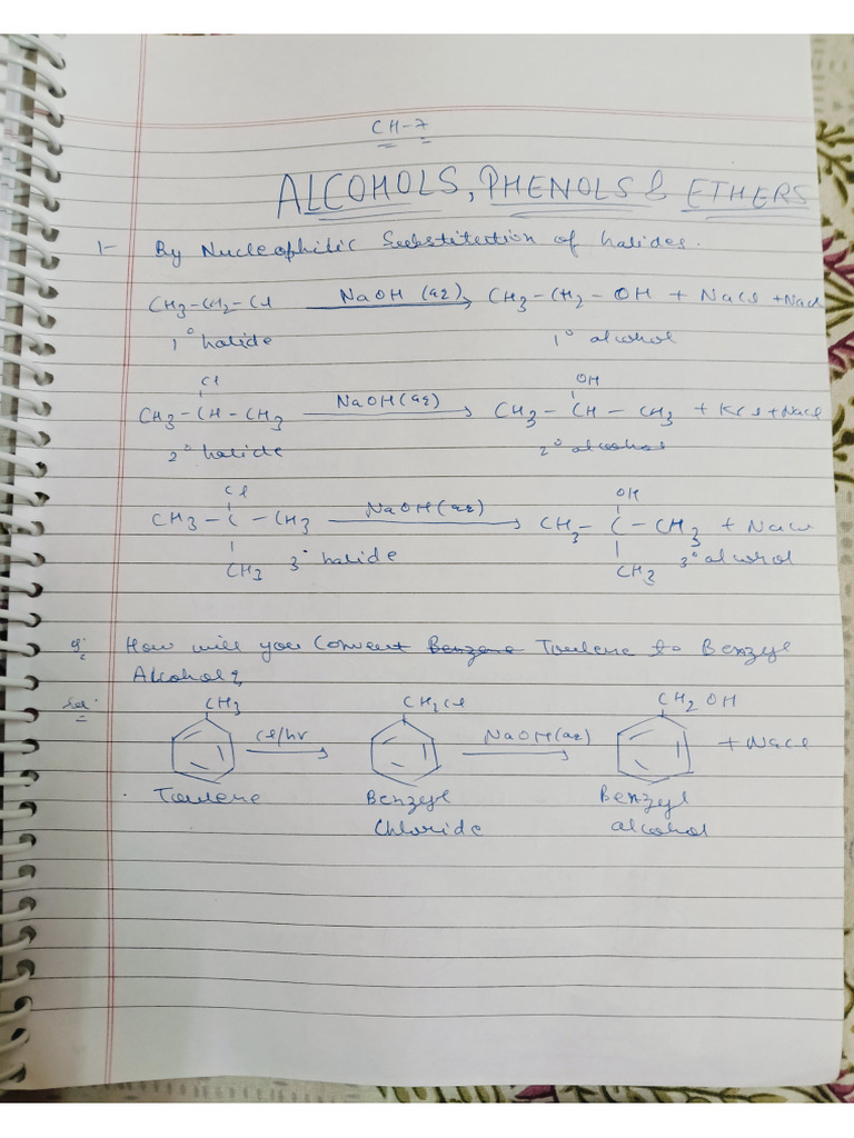 Alcohol Phenol and Ether | PDF