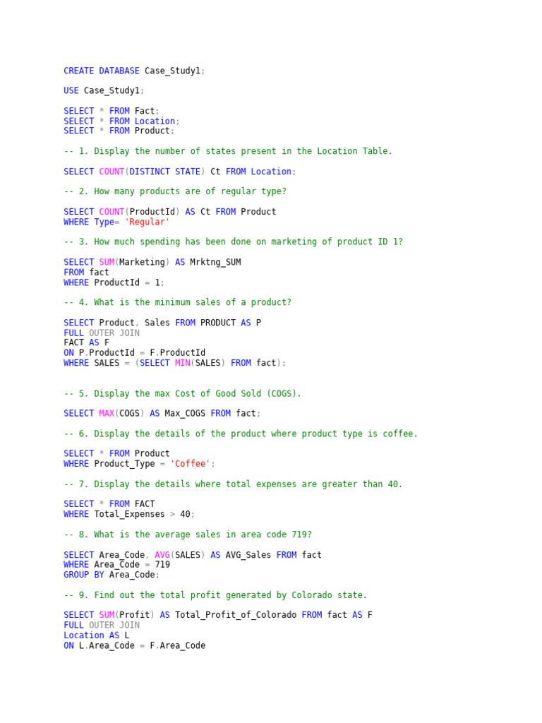 Case Study 1 | PDF | Computing | Databases