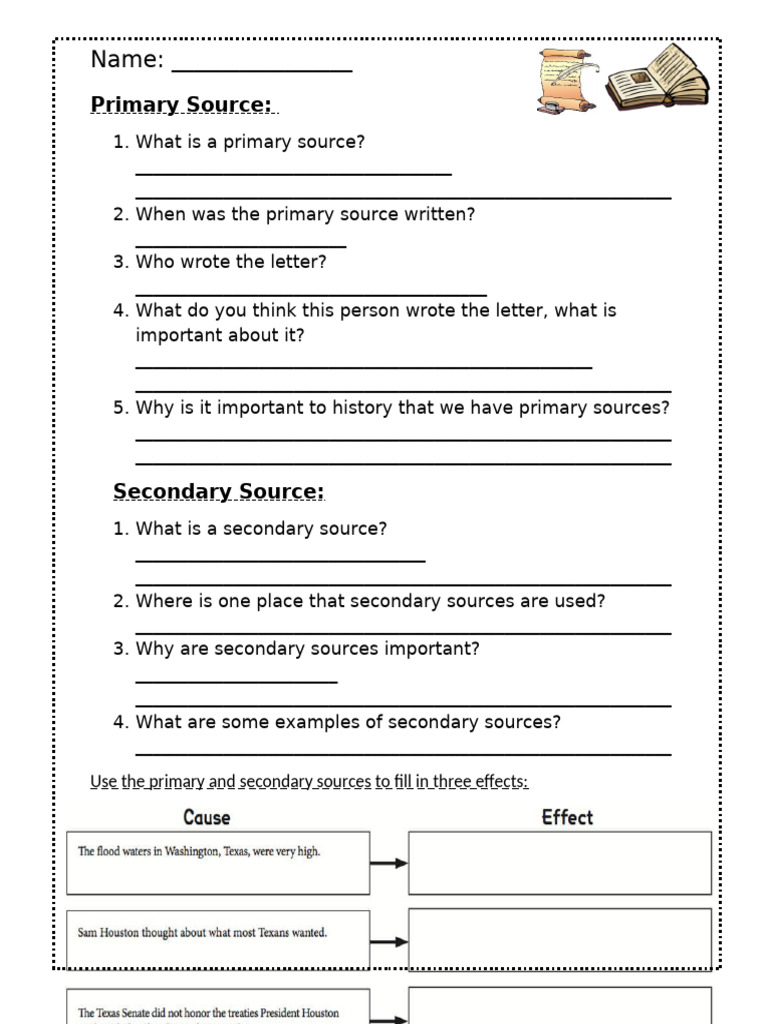Name: - : Primary Source | PDF