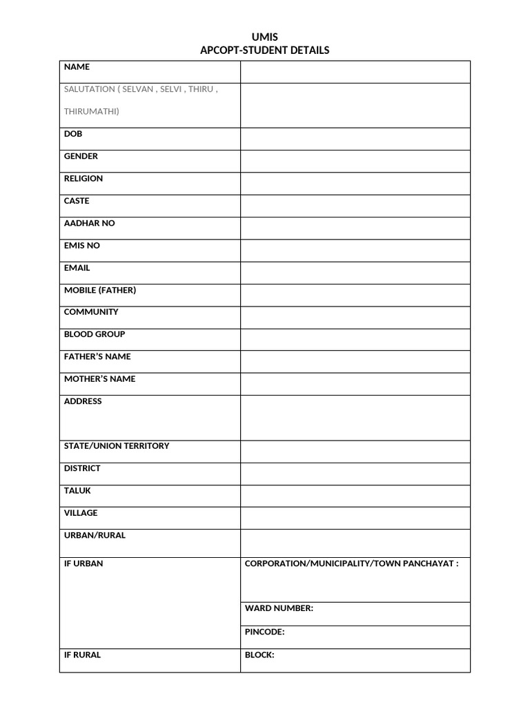 umis data collection | PDF