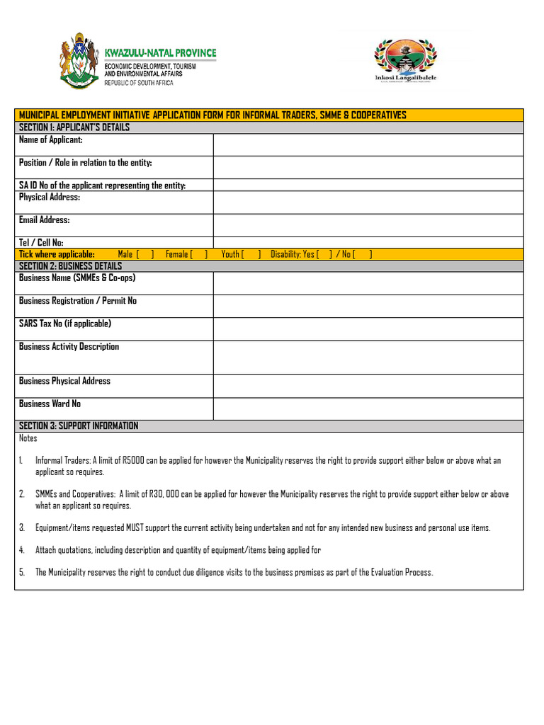 Mayor Funding Forms | PDF