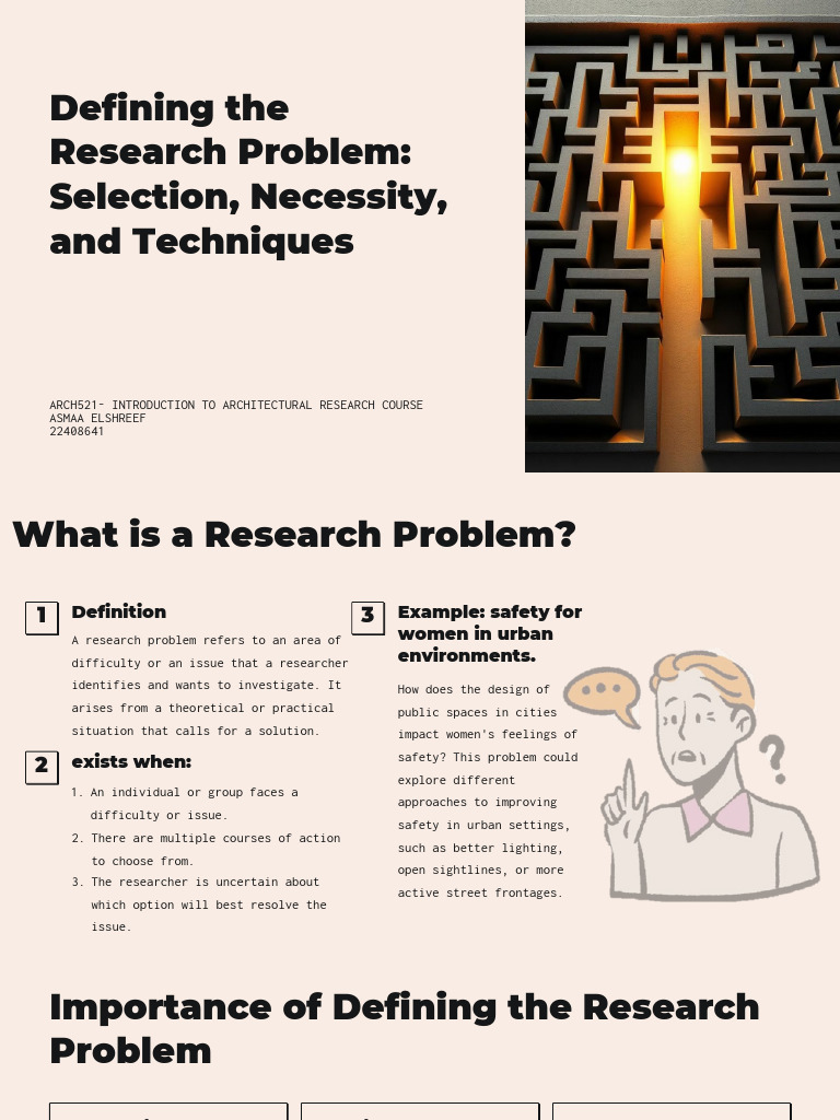 Defining The Research Problem Selection Necessity and Techniques 1 | PDF | Urban Design