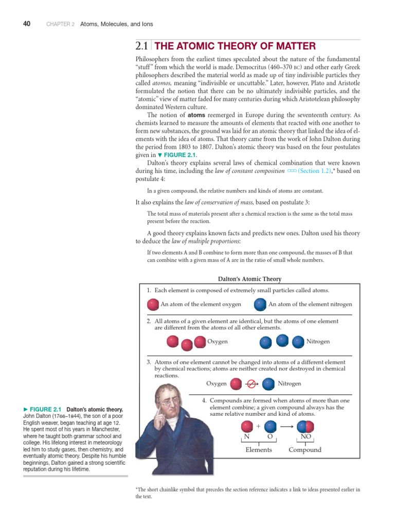Dalton's Atomic Theory Explained | PDF | Chemical Elements | Atoms