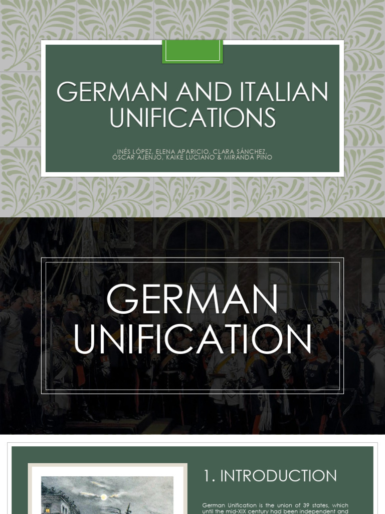 Italian and German Unifications | PDF | Kingdom Of Prussia | Otto Von ...