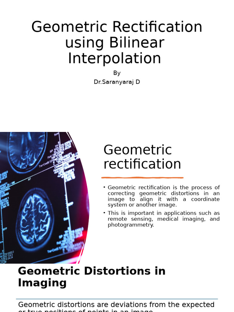 Geometric Rectification Guide Pdf Computer Vision Imaging