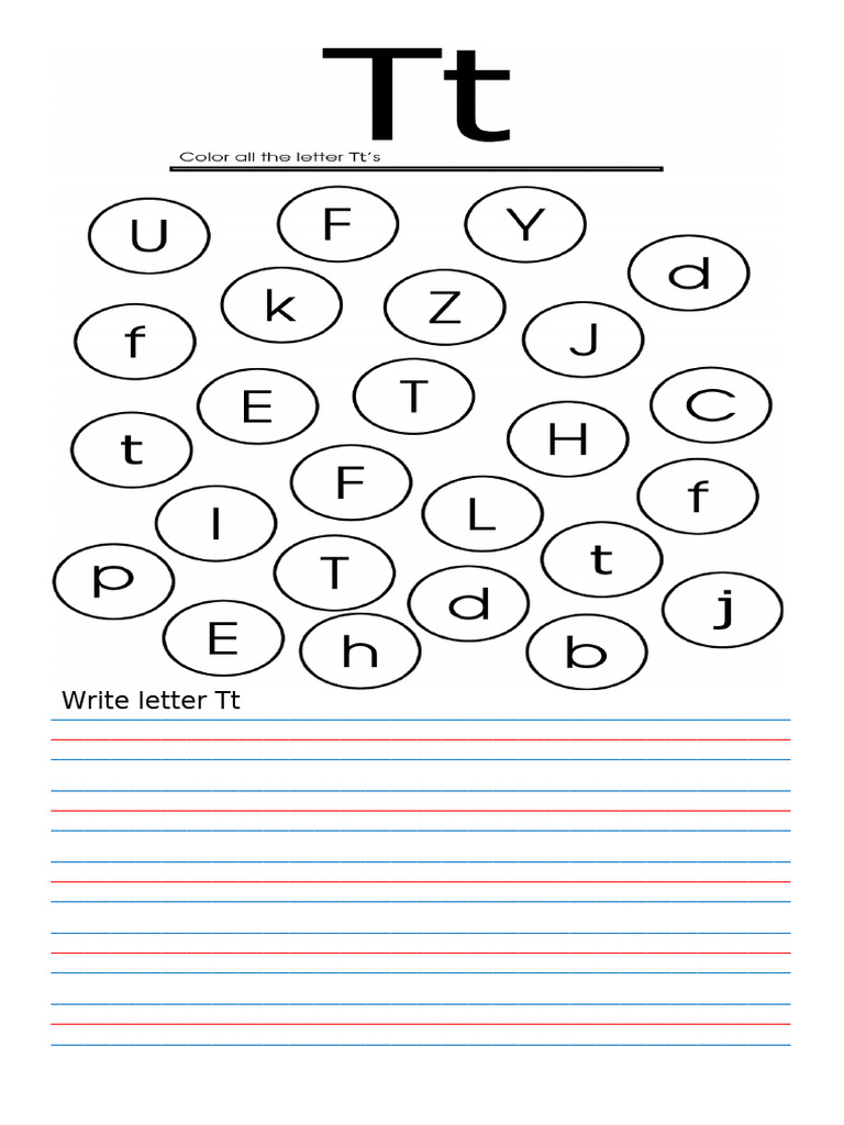 Letter Worksheet | PDF