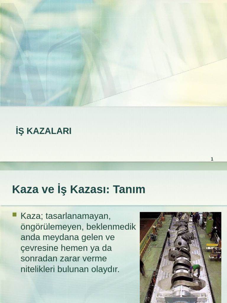 İş Kazası Sunumu | PDF