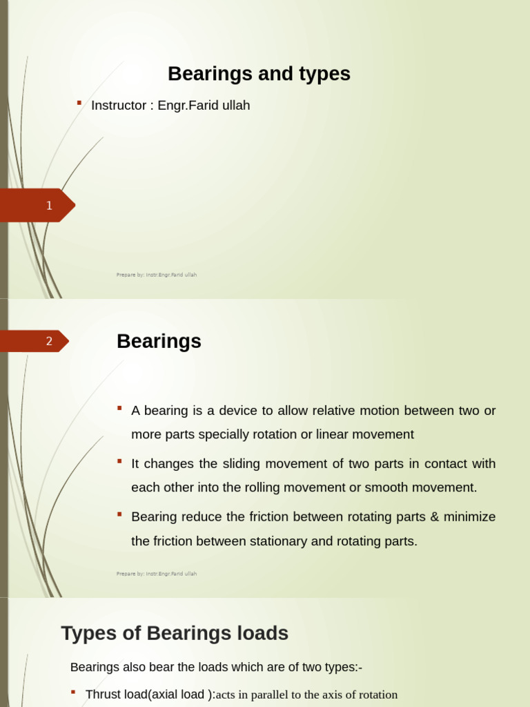 Types and Qualities of Bearings Explained | PDF | Bearing (Mechanical ...