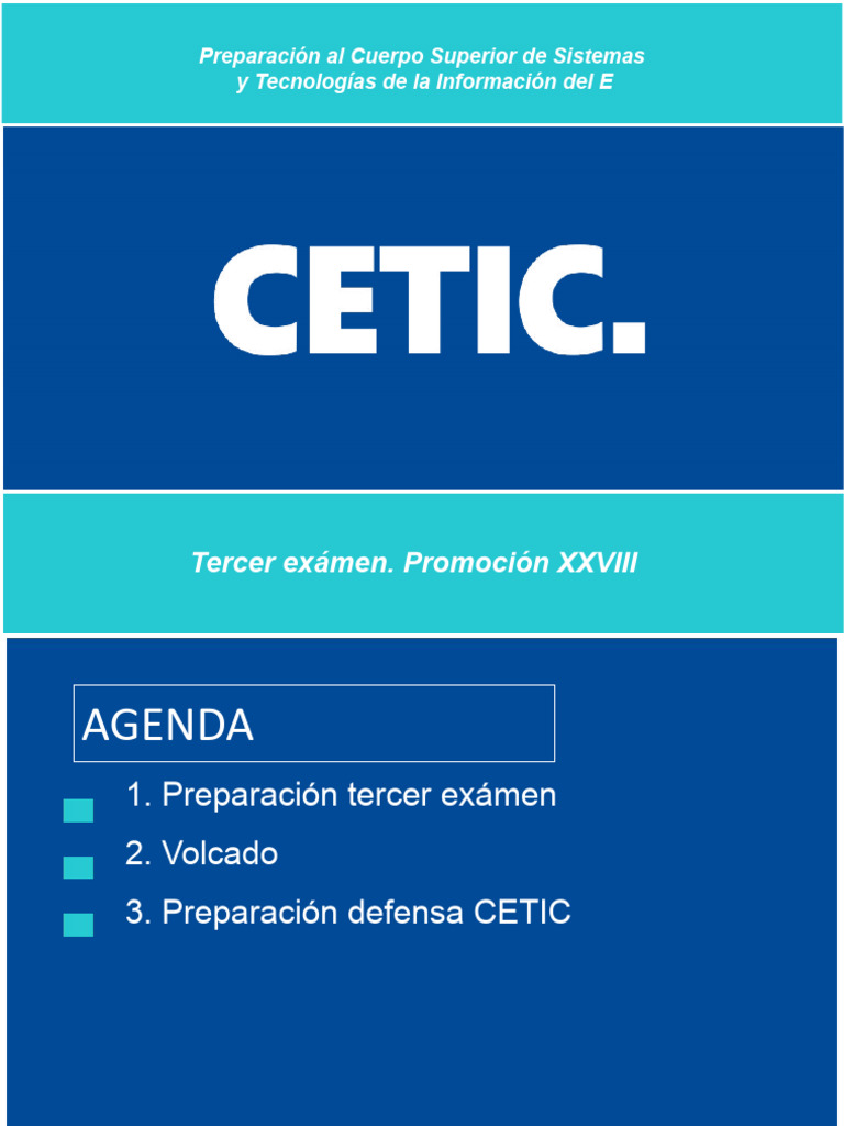 CETIC-Sesión Preparación Tercer Exámen | PDF