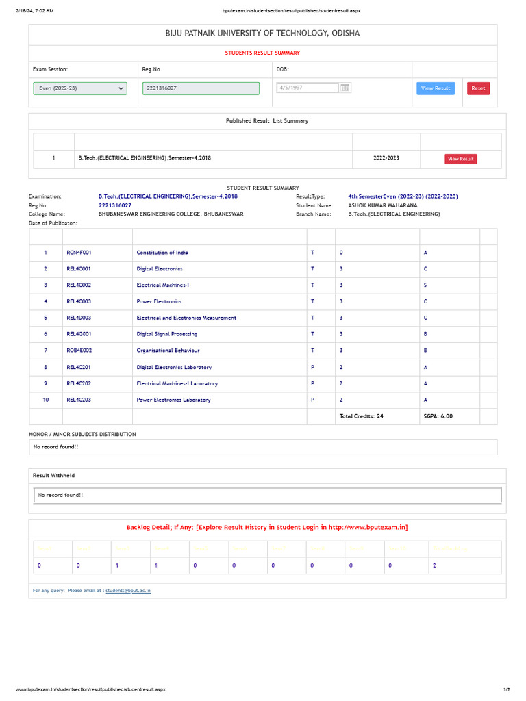 Ashok B Tech. 4 TH Sem | PDF | Engineering | Electrical Engineering