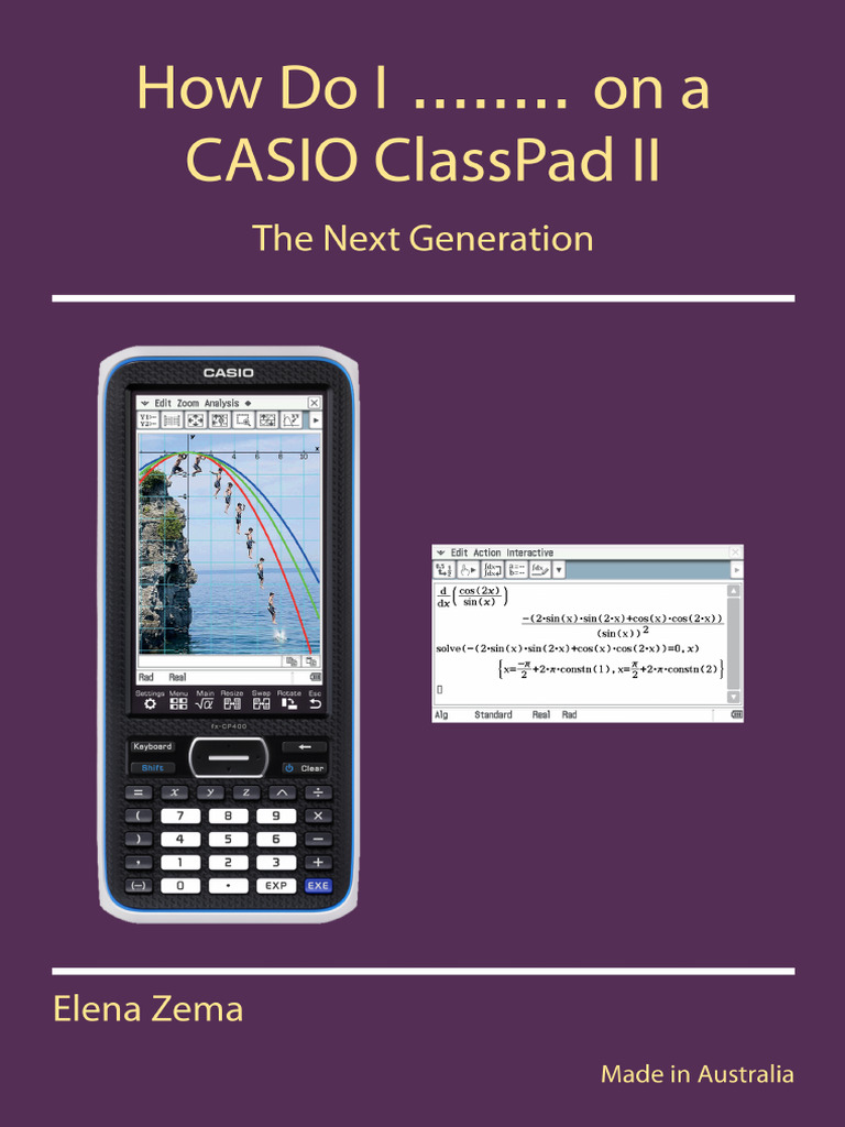 Casio CAS Calculator Guidebook | PDF | Matrix (Mathematics) | Derivative