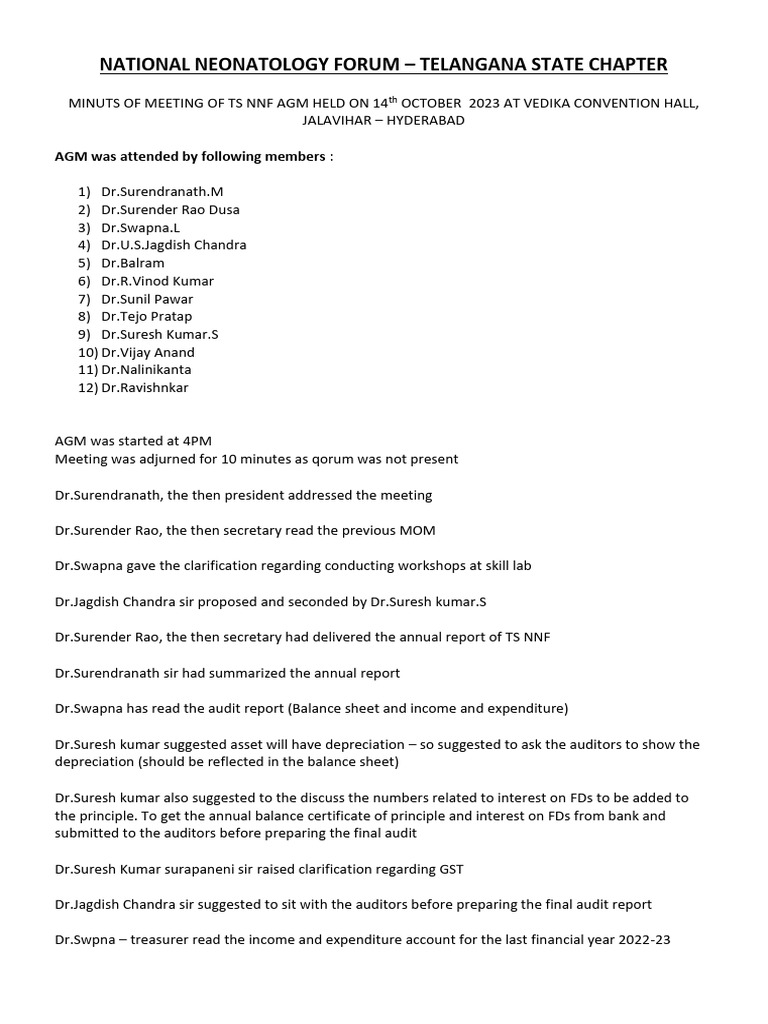 AGM 2024 | PDF | Value Added Tax | Economies