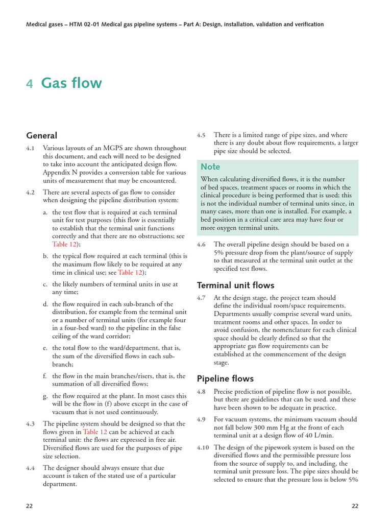 HTM 02-01 - Gas Flow | PDF | Nitrous Oxide | Pressure