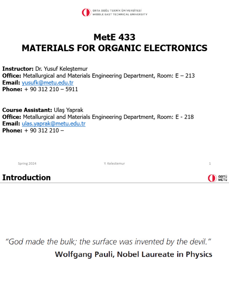 Lecturenotes Week5 Spring2024 Pdf Semiconductors Sun