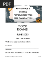 2022 Grade 5 PEP- Mathematics Performance Task | PDF
