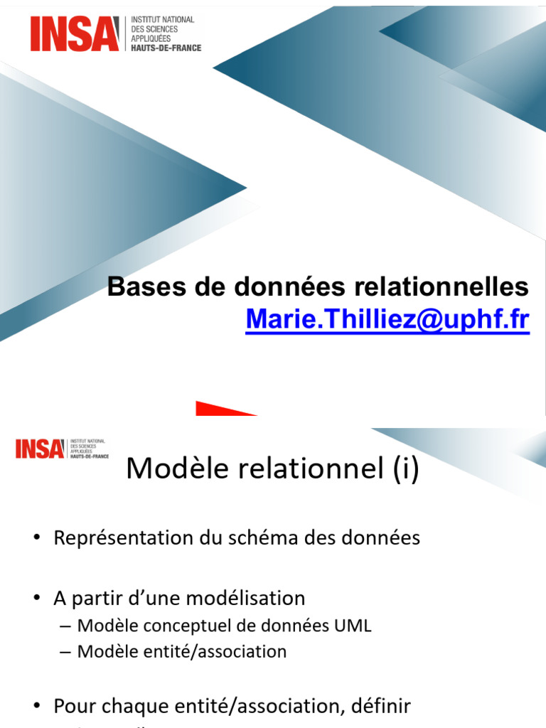 Introduction aux bases de données relationnelles | PDF | Modèle ...