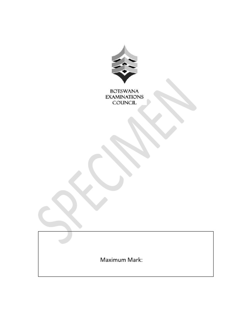 Business Management P1 MARK SCHEME Speciman MAY 2024 Final Final | PDF ...