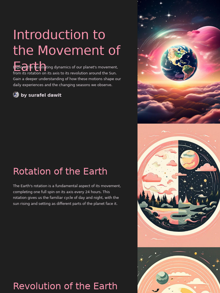 Introduction-to-the-Movement-of-Earth | PDF | Earth | Apsis