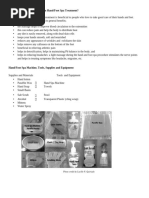 Hand Spa Tools, Supplies and Equipment | PDF