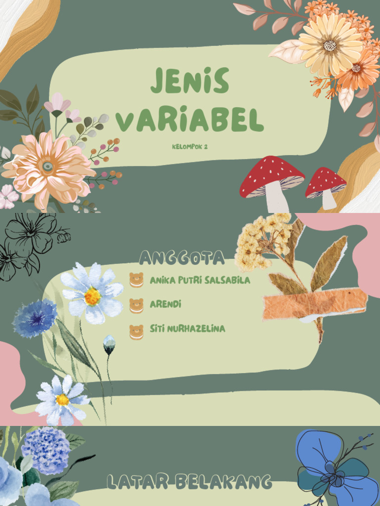 Kelompok 2 Jenis Variabel | PDF | Karier & Perkembangan