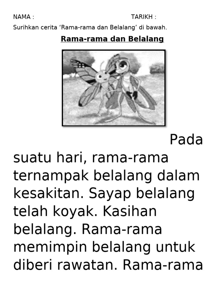 Bercerita Belalang Dan Rama-Rama | PDF | Griya & Taman