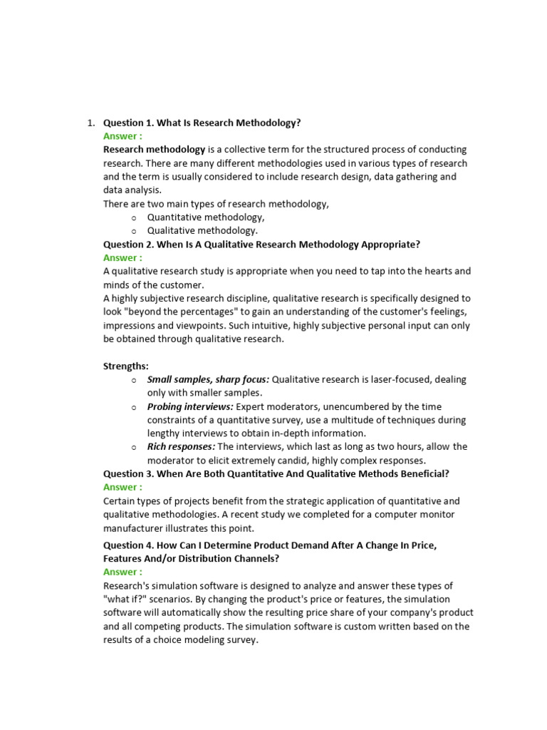 QA Research Methodology | PDF | Methodology | Sampling (Statistics) QA Research Methodology | PDF | Methodology | Sampling (Statistics)