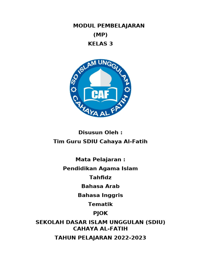 Contoh Penyusunan MODUL PEMBELAJARAN | PDF Contoh Penyusunan MODUL PEMBELAJARAN | PDF