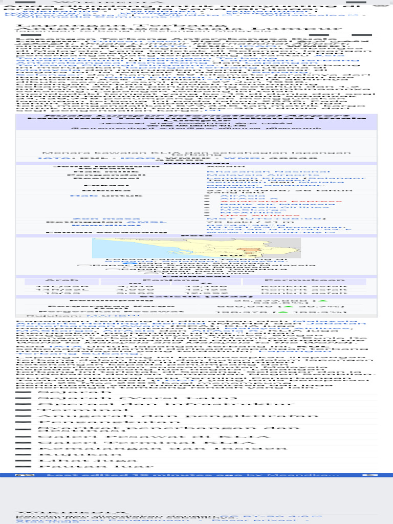 Lapangan Terbang Antarabangsa Kuala Lumpur - Wikipedia Bahasa Melayu, Ensiklopedia Bebas | PDF