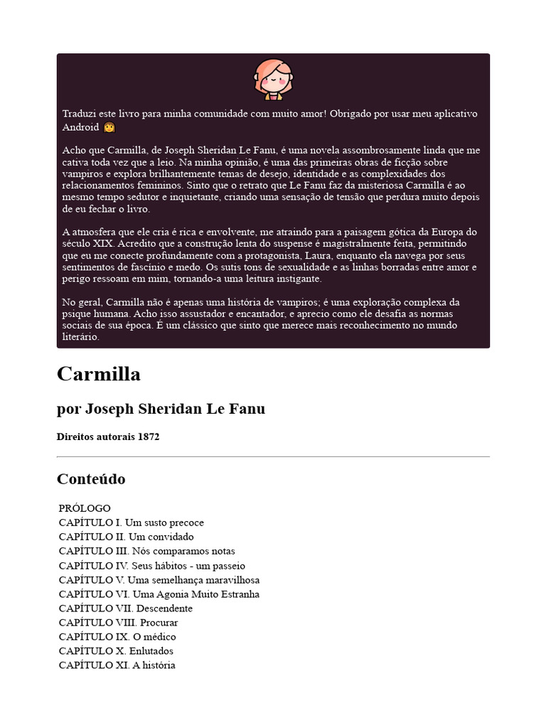 Carmila | PDF | Carmilla | Castelo