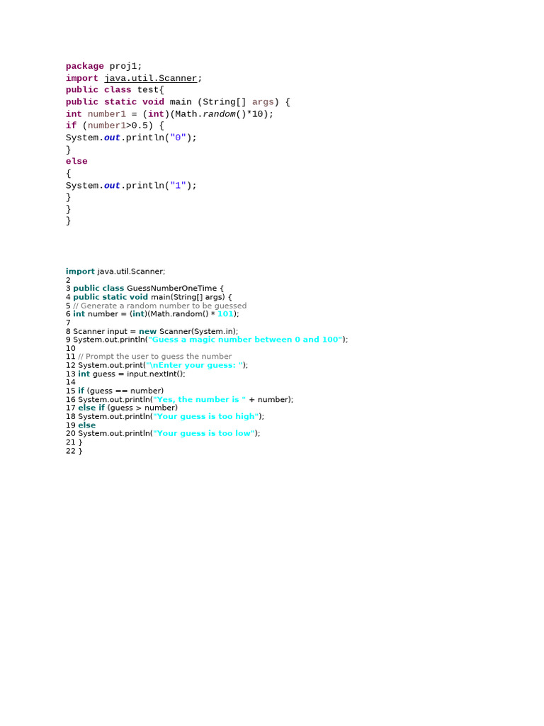 Java Codes | PDF | Computers | Technology & Engineering Java Codes | PDF | Computers | Technology & Engineering