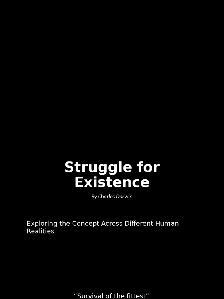 Struggle For Existence | PDF