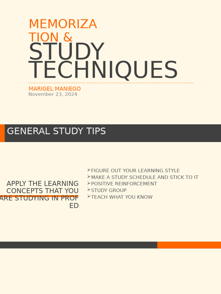 Study Tips | PDF