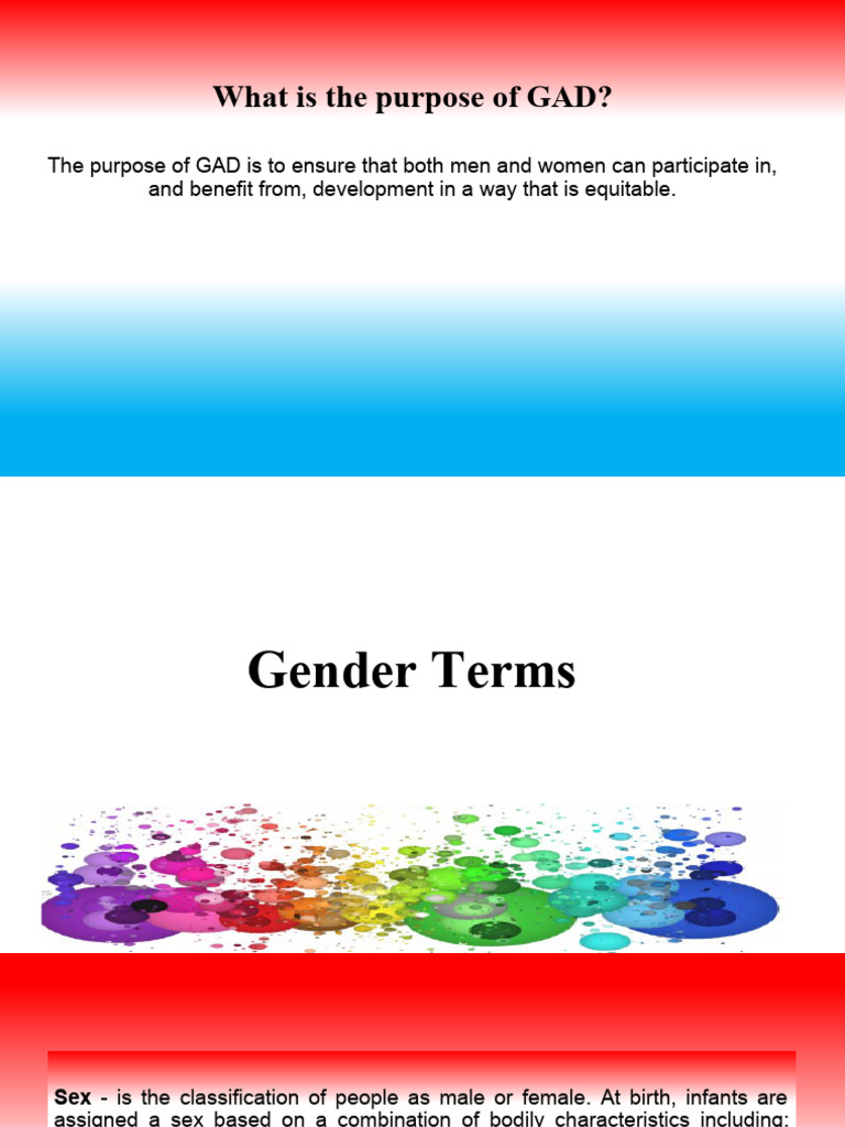 GAD Lecture | PDF | Gender | Gender Studies