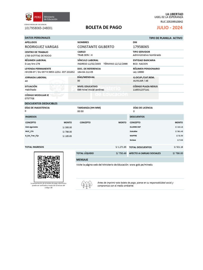 Descargar Boleta | PDF