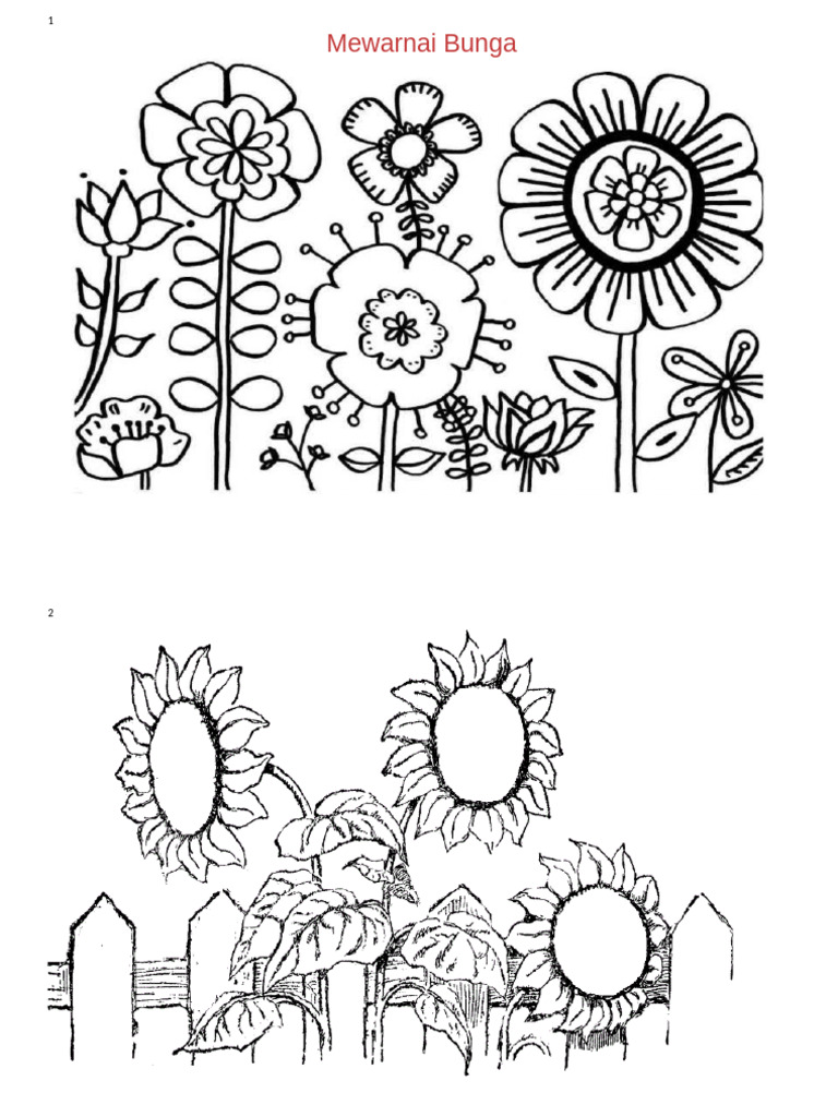 Mewarnai Bunga | PDF