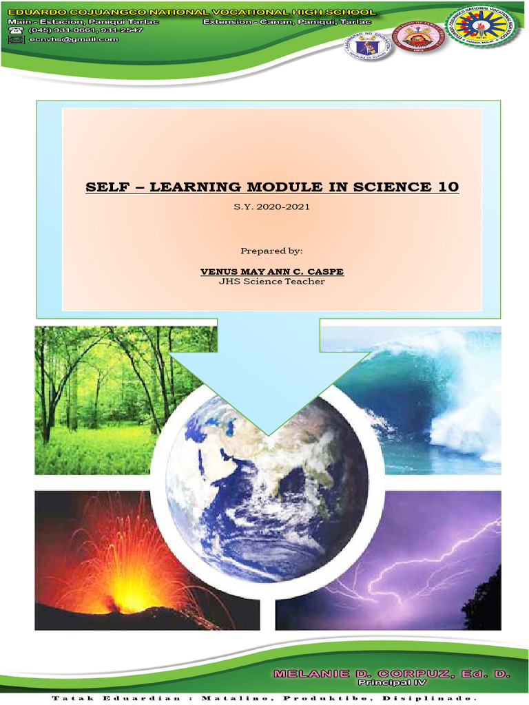SLM Science 10 First Quarter 1 | PDF | Volcano | Plate Tectonics