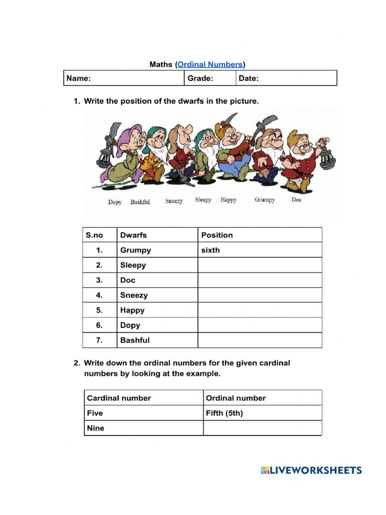 Ordinary Numbers | PDF