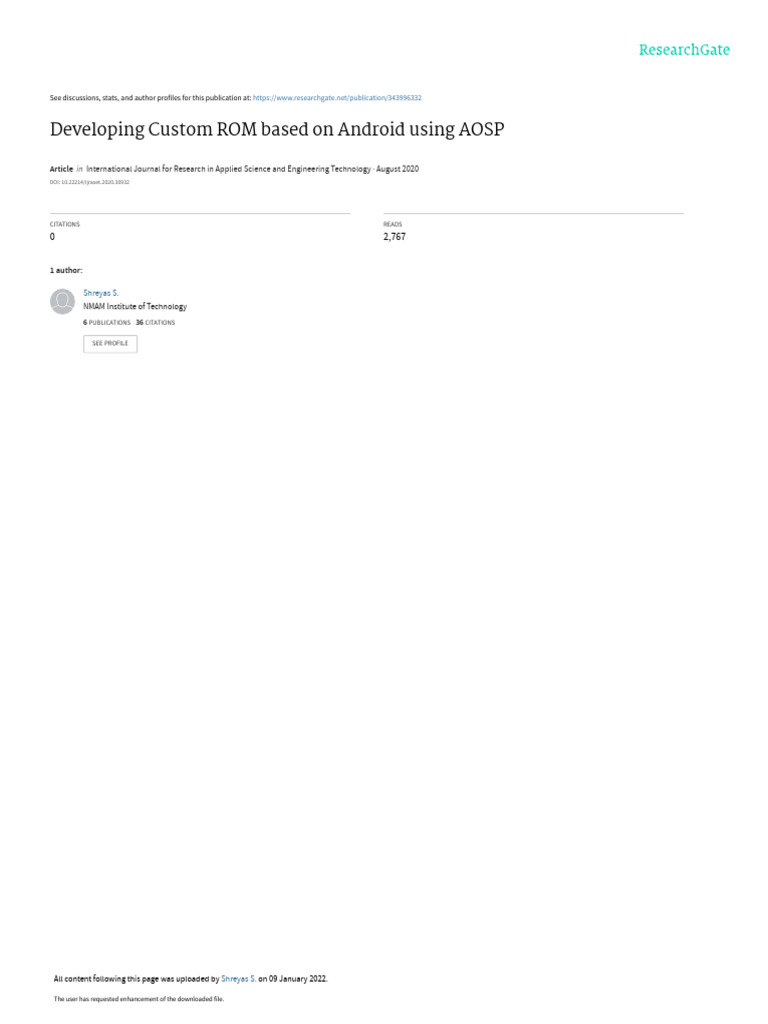 Custom Android ROM Development Guide | PDF | Android (Operating System) | Mobile App