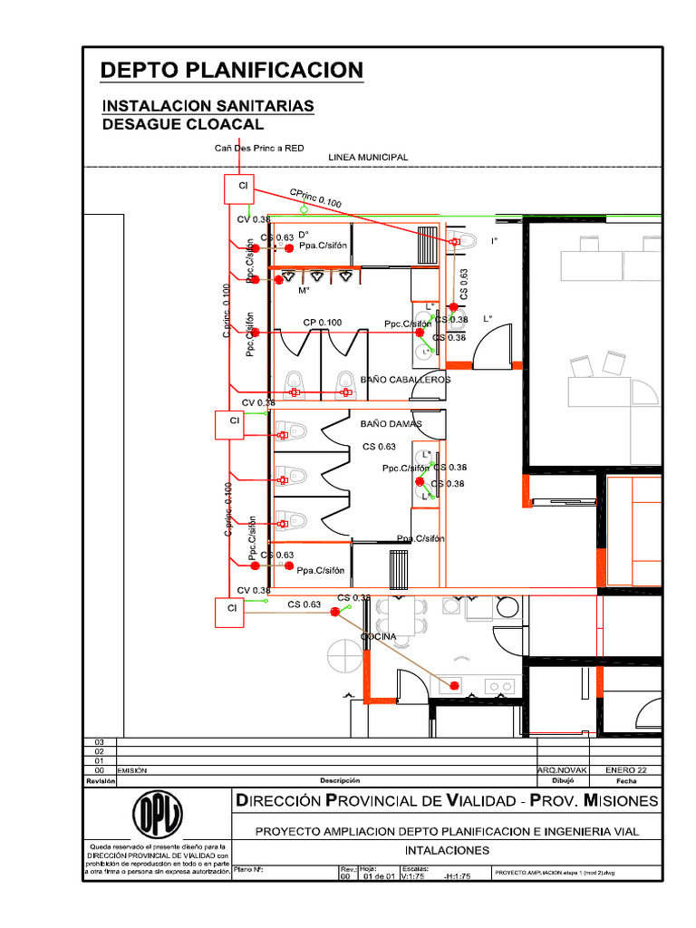 Proyecto Ampliacion E1 - Inst Cloacal | PDF