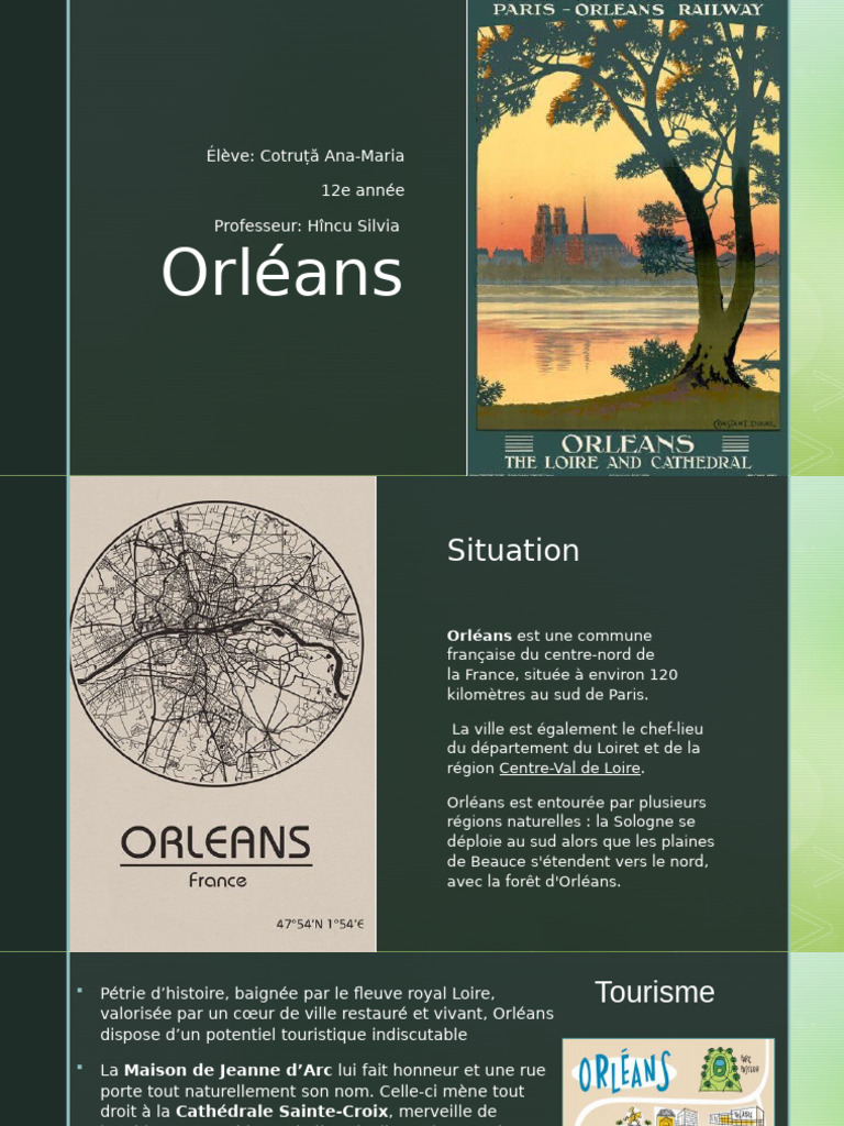 Orléans : Histoire et Tourisme | PDF | Jeanne d'Arc | Nouvelle-Orléans