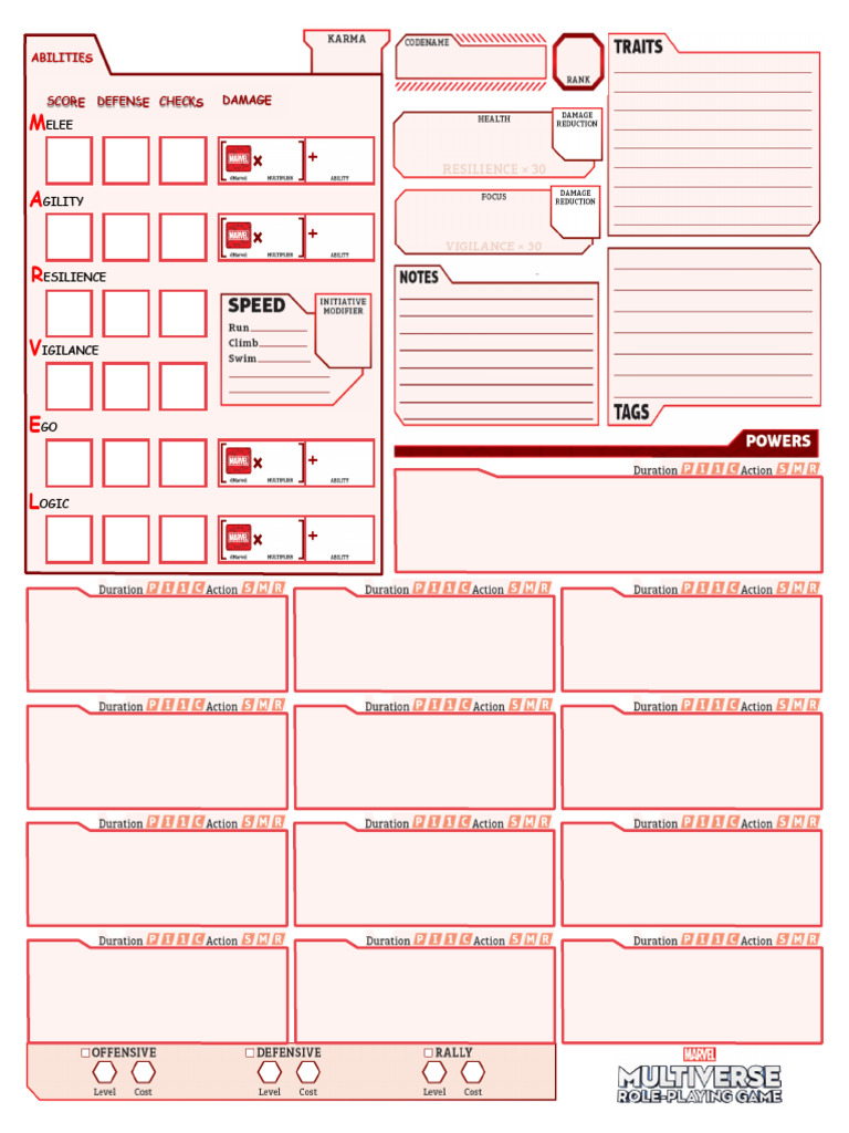 Marvel Sheet New1 | PDF